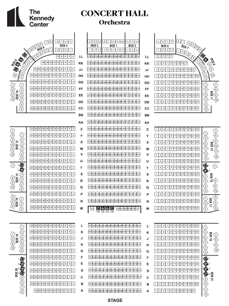 Seating Chart Washington Performing Arts